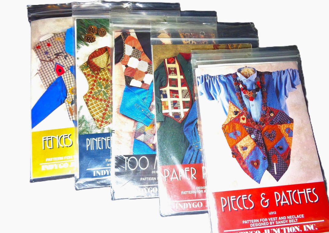 UNCUT Indygo Junction, Inc. VEST Patterns - Etsy