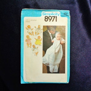 Vintage SIMPLICITY 8971 Babies' Wardrobe Sewing Pattern - Etsy