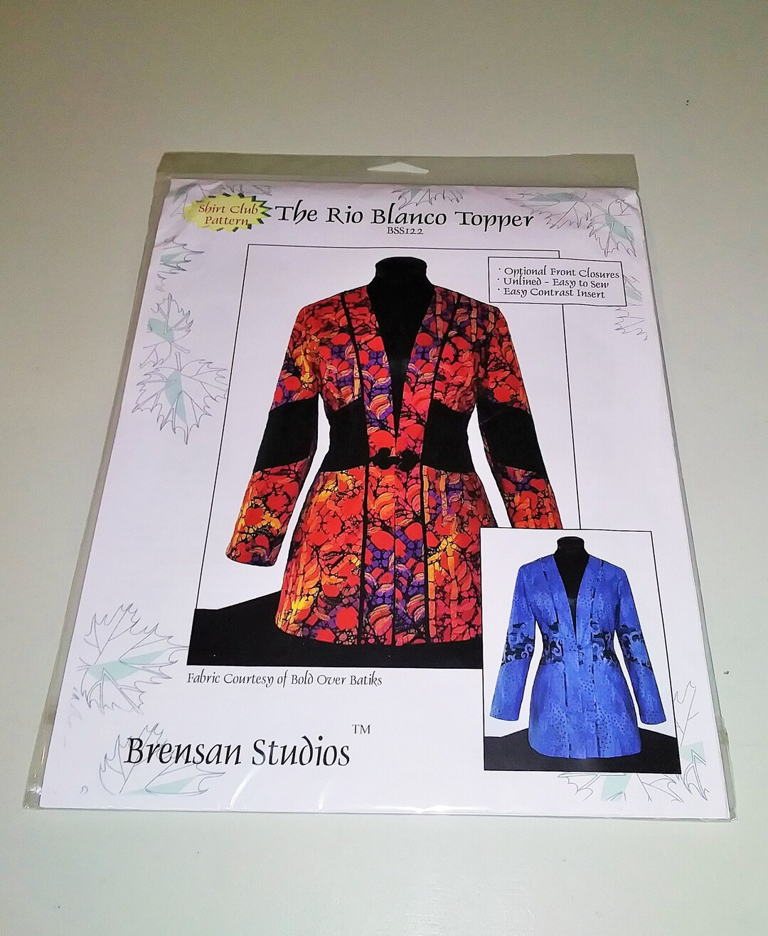 UNCUT Brensan Studios "the Rio Blanco Topper" Sewing Pattern - Etsy