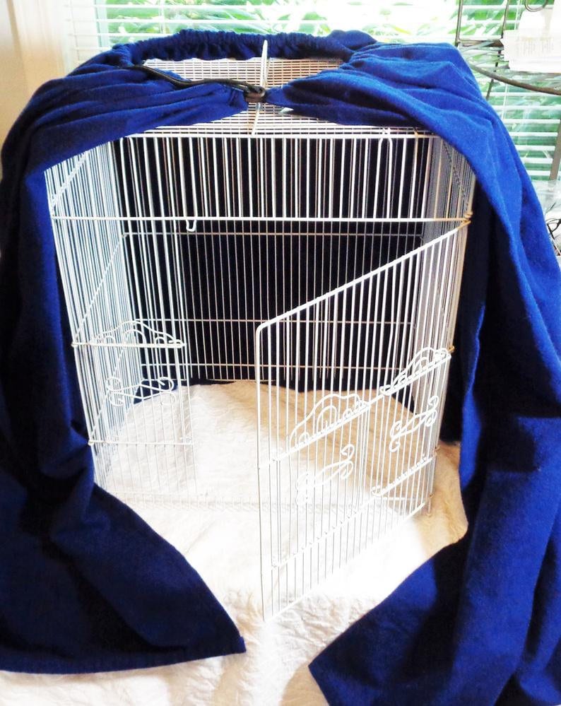 Extra LARGE Bird Cage COVER Solid Color Flannel - Etsy