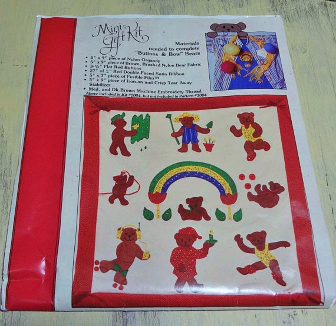 SPEED STITCH Beginners Guide to Iron on Fabric Applique Patches bear ...