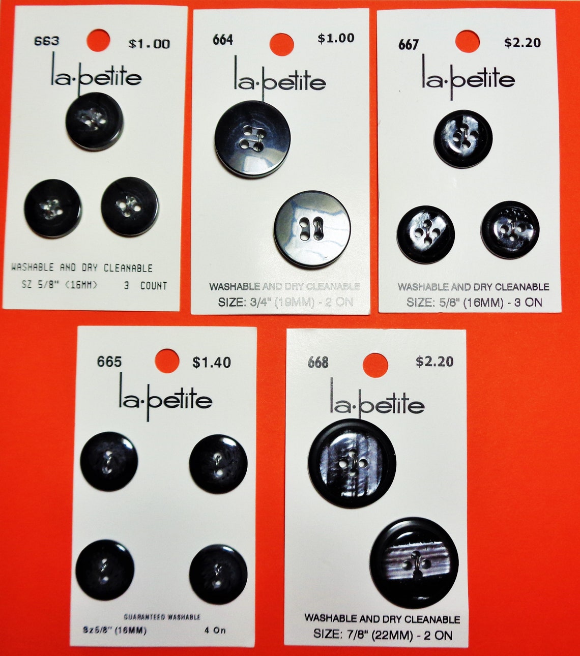 100 Button Cards - Etsy