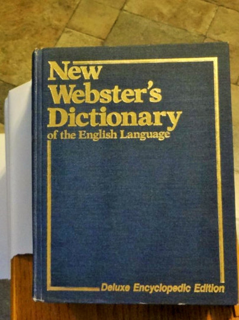 New Webster's Dictionary Edition 1971 - Etsy