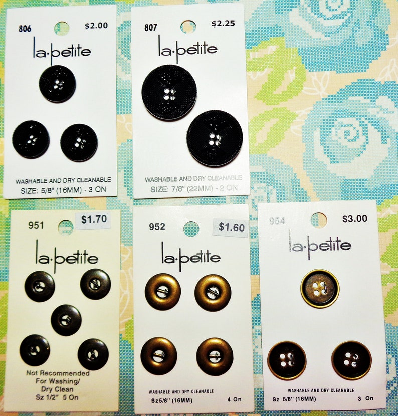 100 Button Cards - Etsy