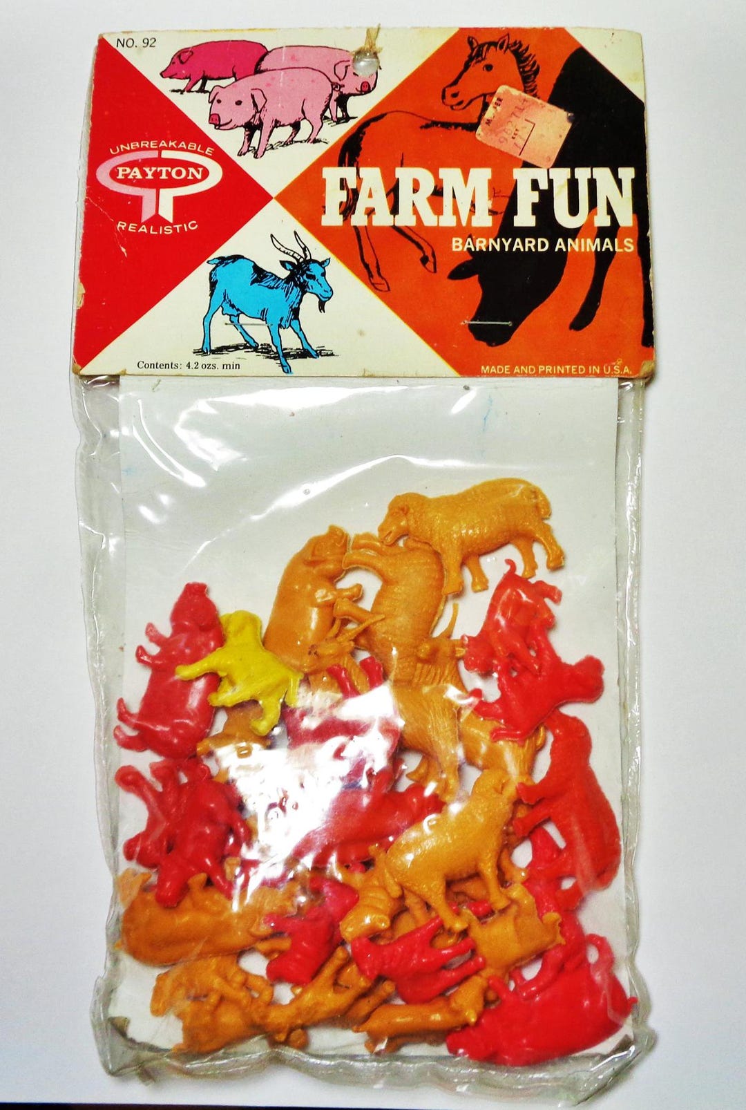 UNOPENED Vintage PAYTON Plastic Farm ANIMALS - Etsy