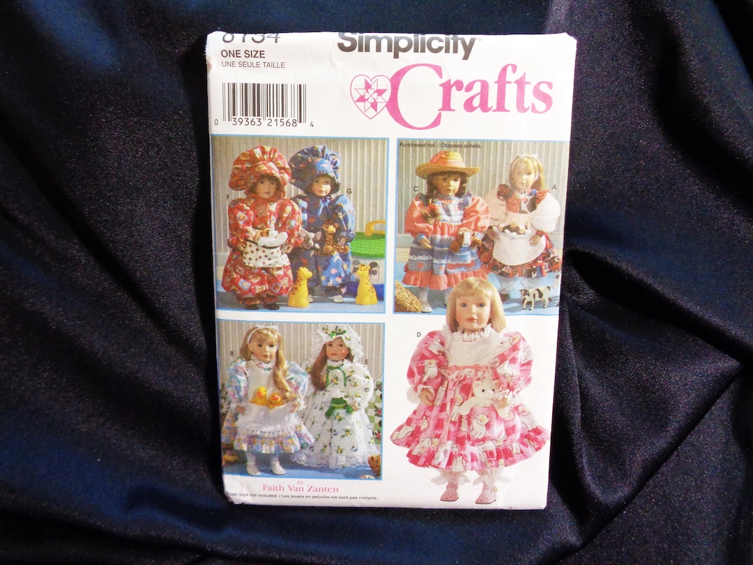 UNCUT Simplicity 18'' Doll Clothes Patterns - Etsy