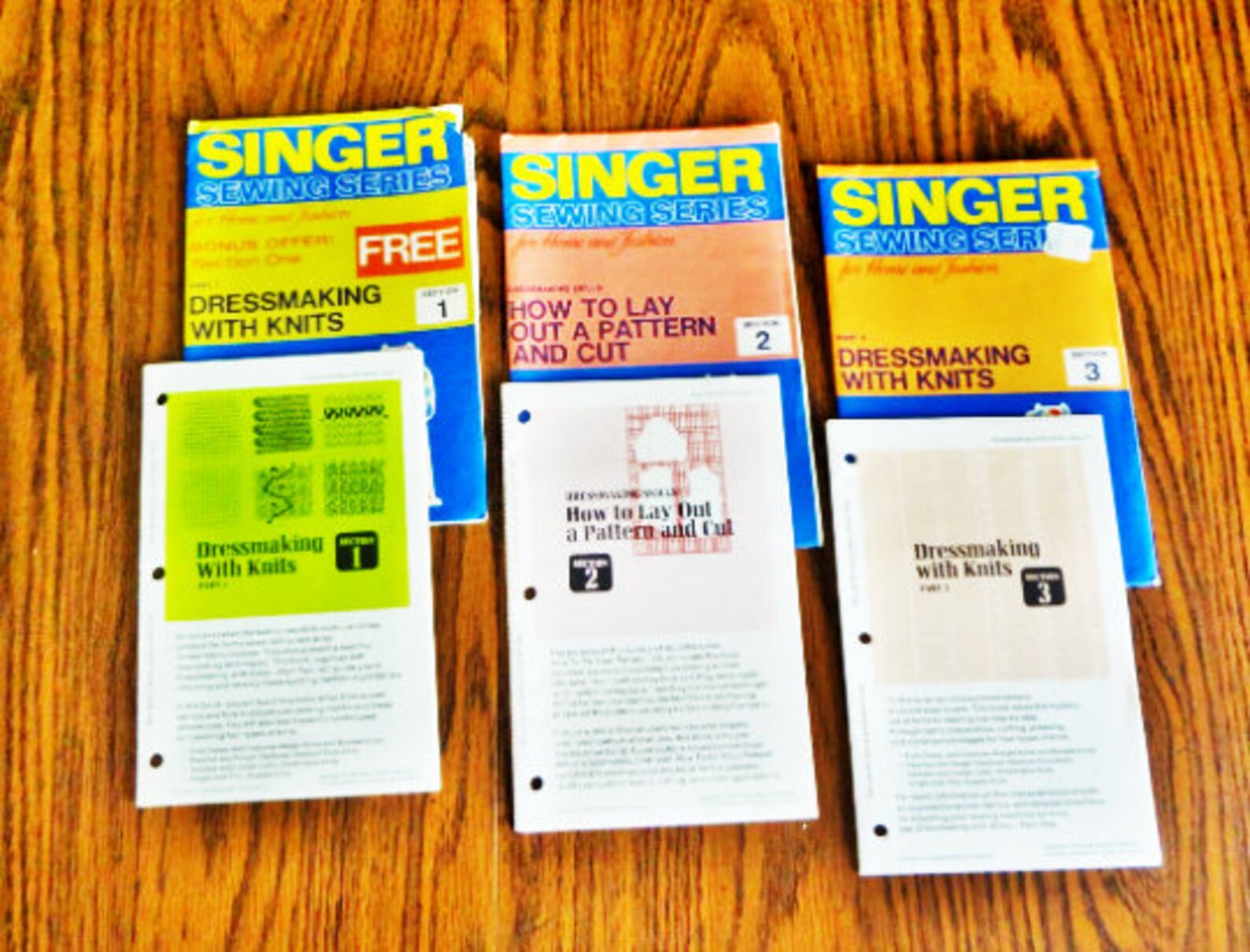 Singer Sewing Series Section 1, 2 and 3 for Home and Fashion 1972 - Etsy