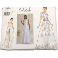 Vogue Sewing Pattern for Women's Dress and Petticoat, Evening Gown ...