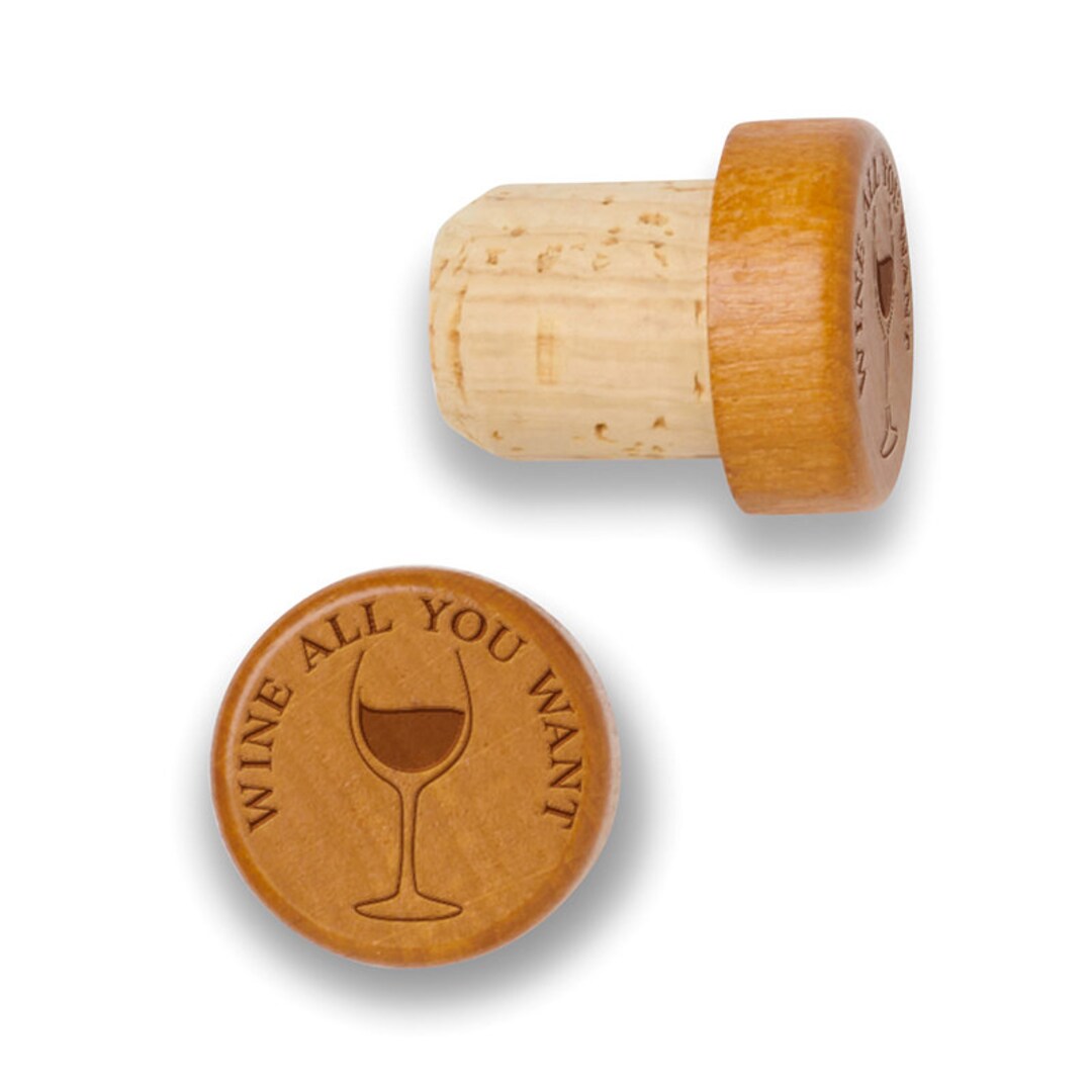 Funny Wine Cork Sayings - Wine All You Want Wine Stopper - Engraved T ...