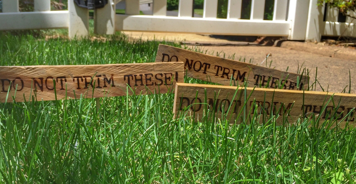 Reclaimed Wood Outdoor Sign Garden Stake Custom Sign Rustic | Etsy