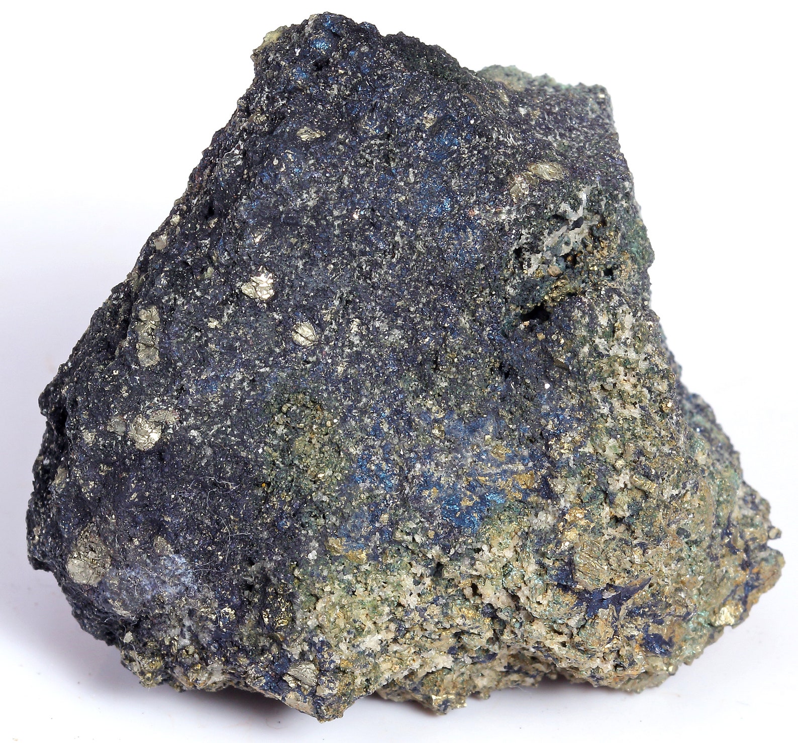 Beautiful Rare Blue Iridescent Covelite With Chalcopyrite On | Etsy