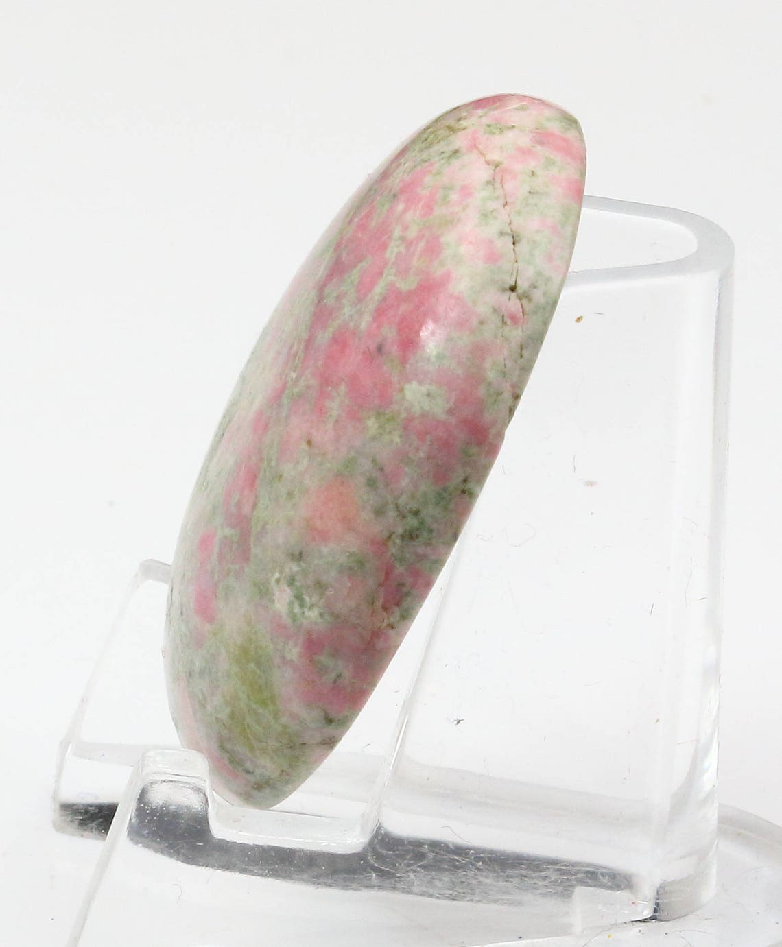 Beautiful Polished Pink And Green Nevada Lapis Stone Oval | Etsy