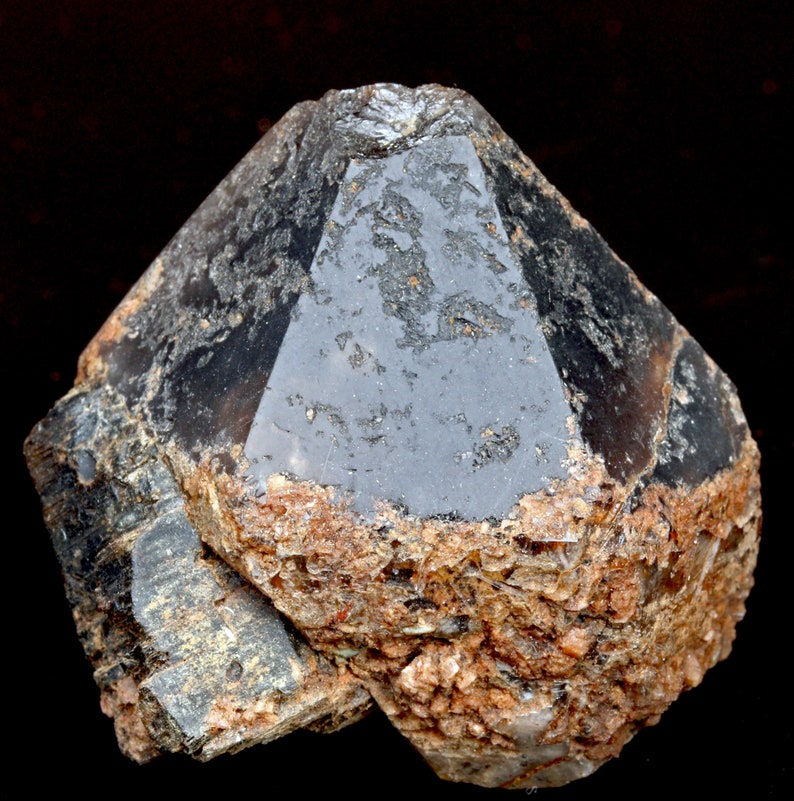 Beautiful Morion Quartz Crystal With Vermiculite Matrix | Etsy