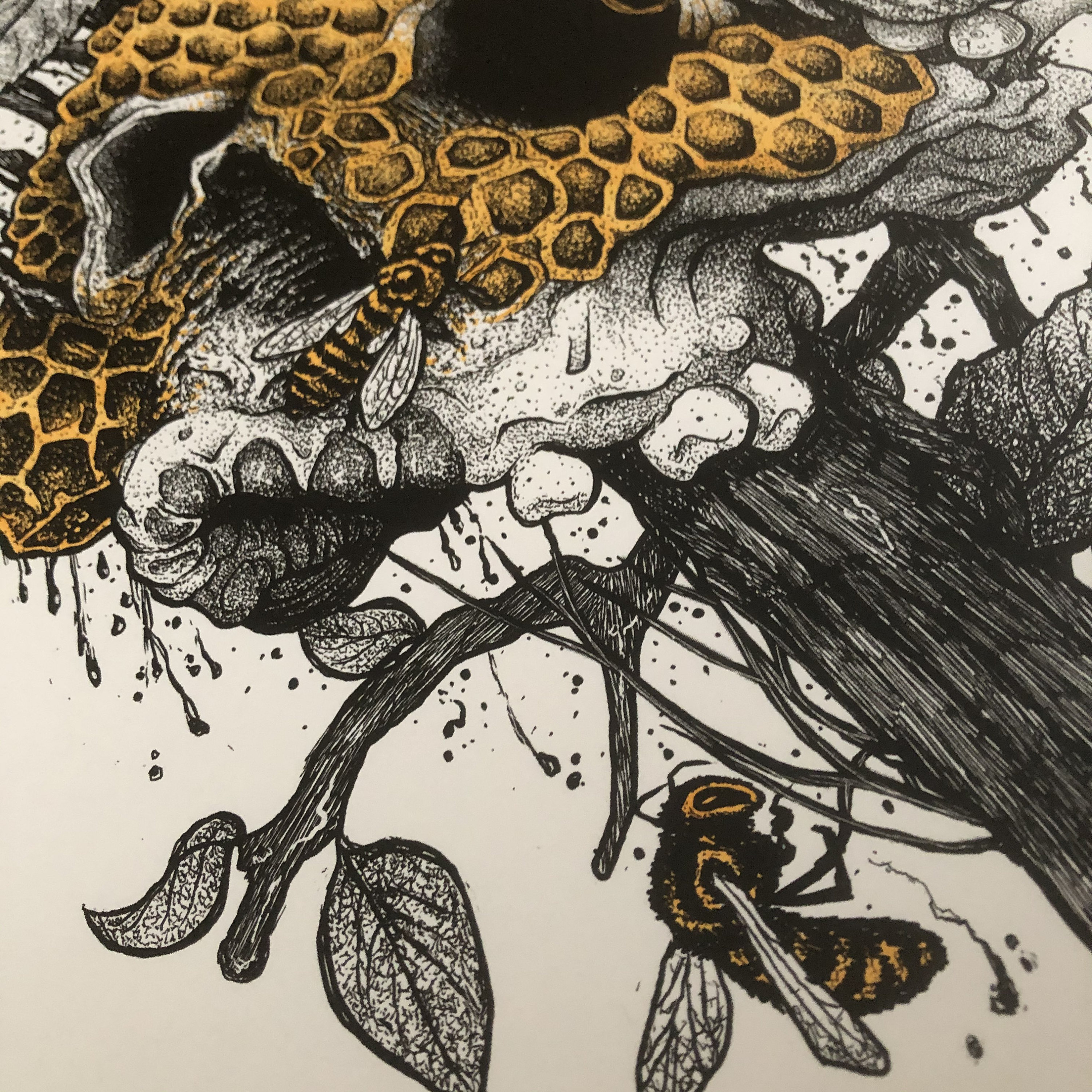 Each One of a Kind - Gold Hand Done- Art Print by We Are All Corrupted ...