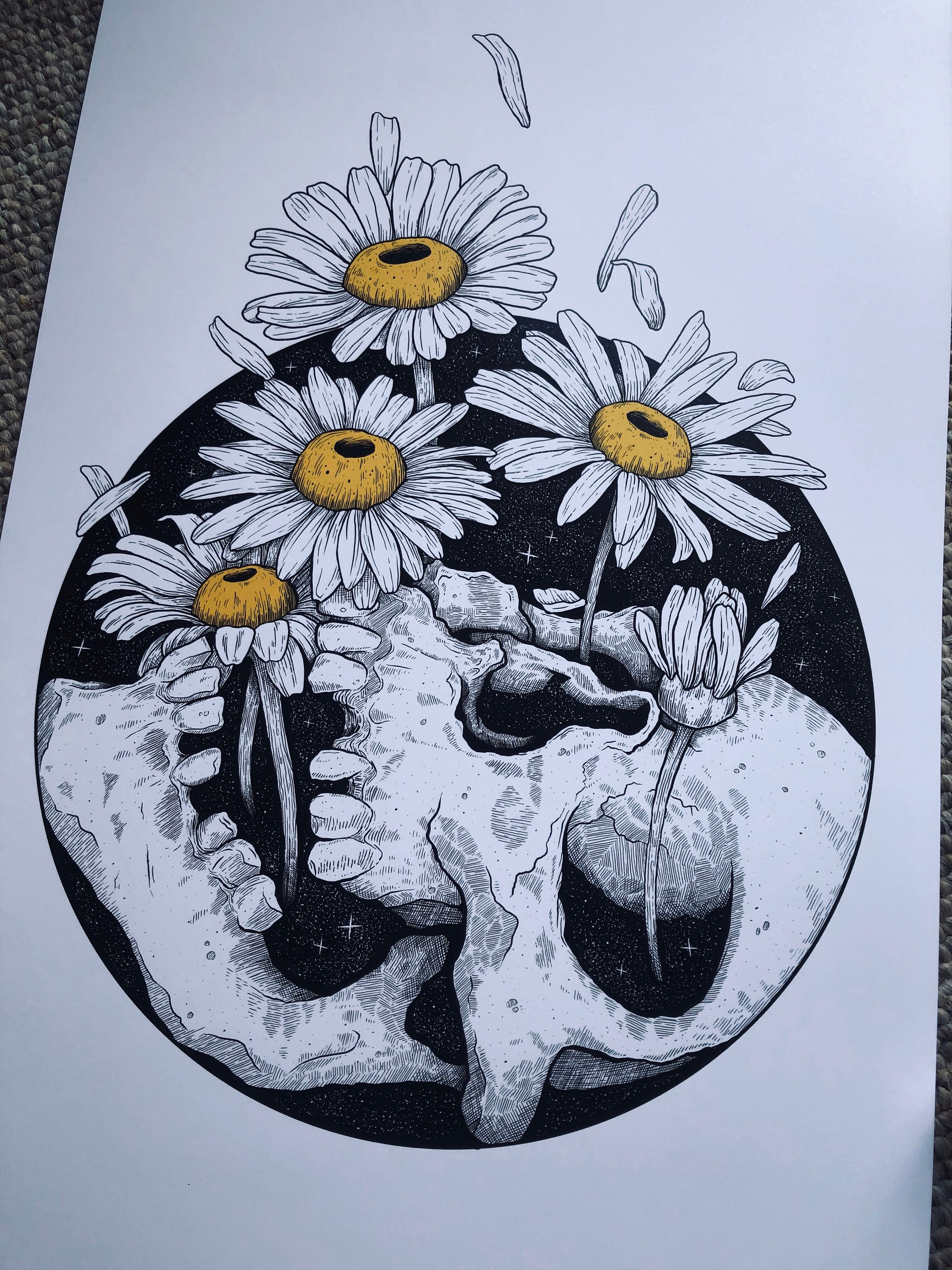 Pushing Up Daisies Art print by We Are All Corrupted | Etsy