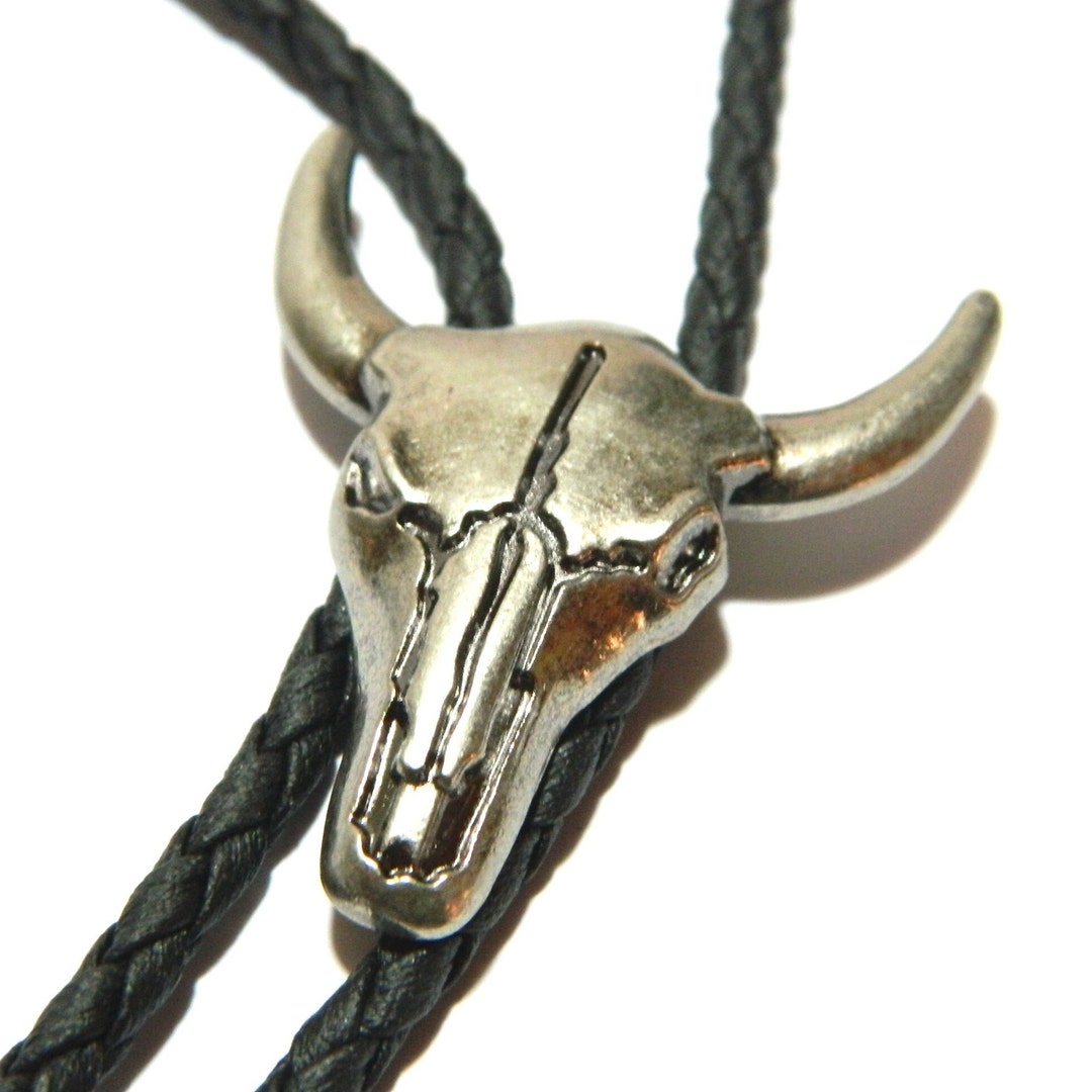 Big Bull Head Taurus Zodiac Sign Bolo Tie Buffalo Bootlace Tie Birthday ...