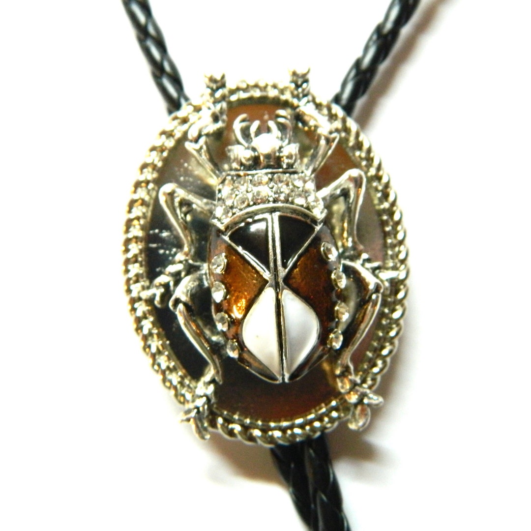 Big Beetle Bolo Tie Valentine Day Gift, Insect Fashion Scarab, Unique ...