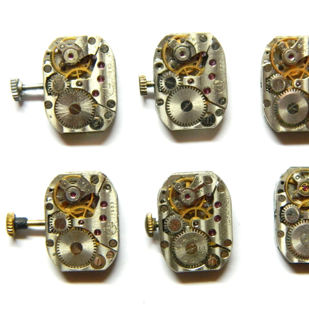 Steampunk Vintage Watch Dial Face Clock-face Clockworks Set, Movements ...