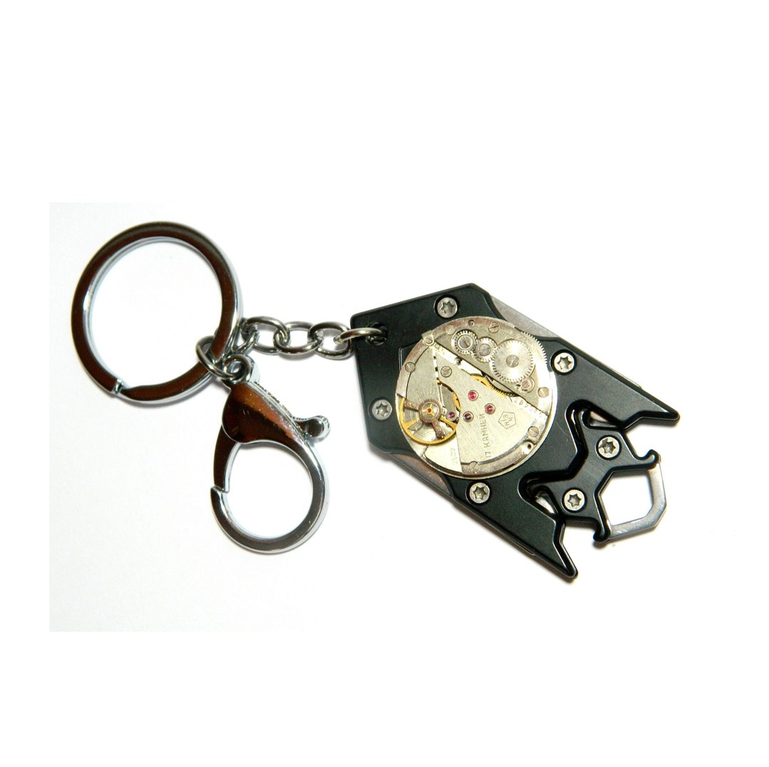 Surprise Cosmic Steampunk Keychain, Metal Pendant Celestial Spacecraft ...