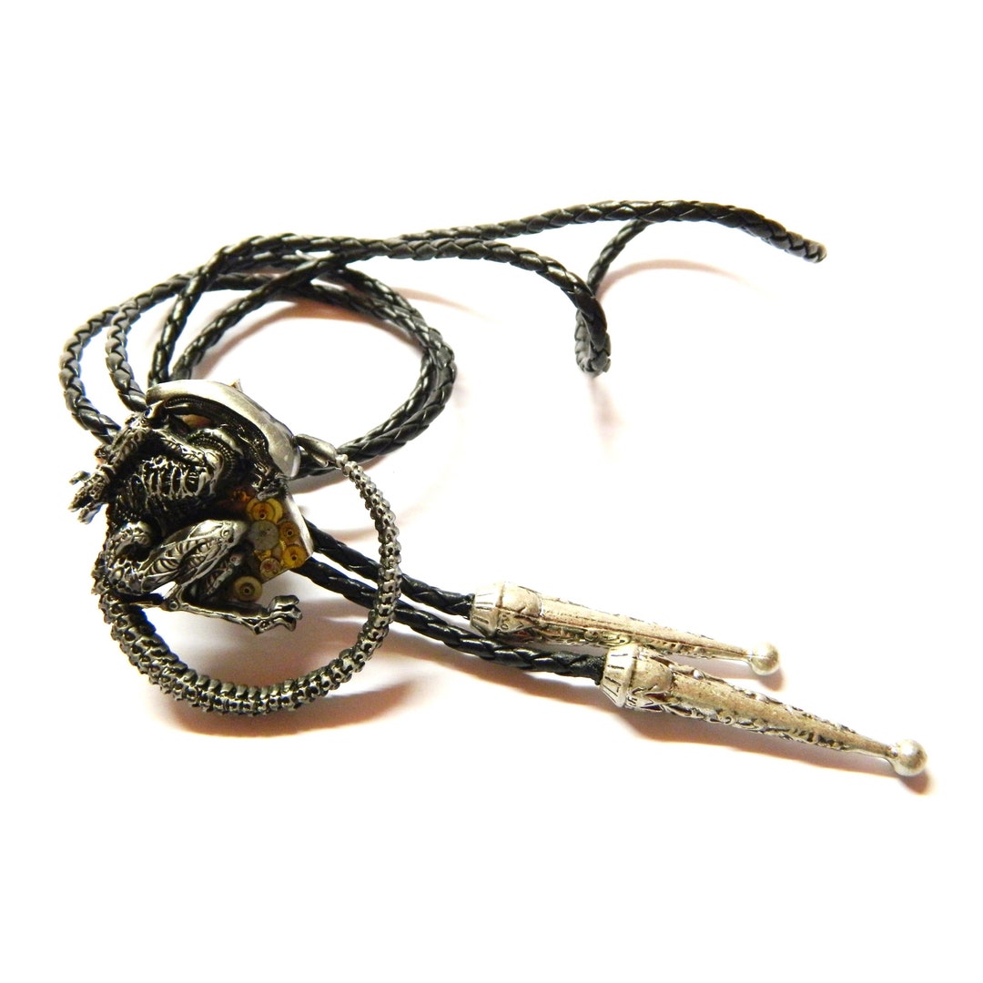 Steampunk Bolo Tie Alien Xenomorph Gothic Jewelry Internecivus Raptus ...