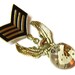 Steampunk Blue Star Medal, Military Flying Eagle Lapel, Metal Ribbon ...