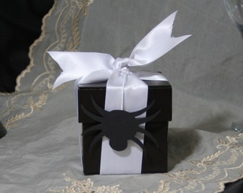 Halloween Tags, Hand Stamped Spider Web, Die Cut Gift Tags, Set of 3 ...