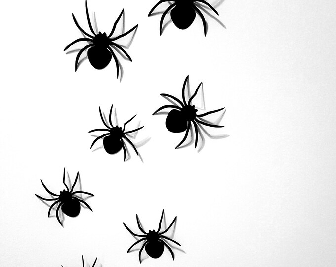 Restickable Paper Spiders Wall Decor - Etsy