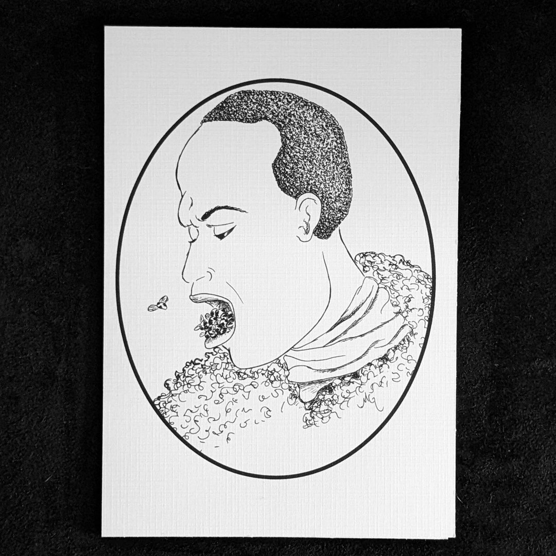 Candyman daniel Robitaille Portraits of Horror Greeting Card - Etsy