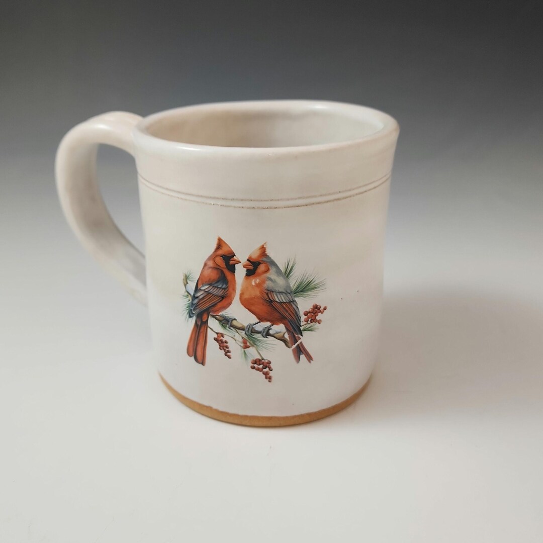 Cardinal Mug - Handmade Pottery Cup - Etsy
