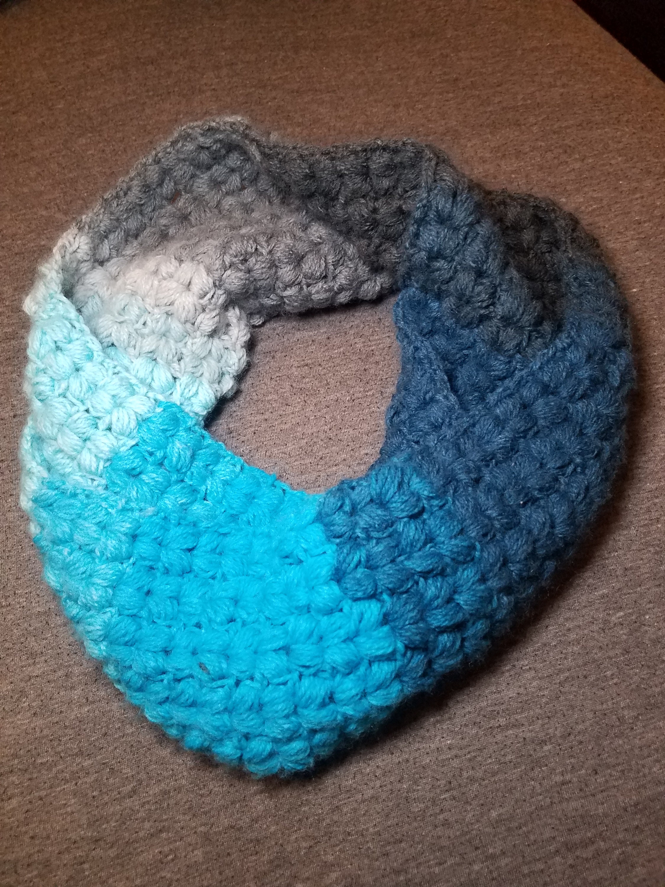 Infinity V-puff Stitch Scarf Crochet Pattern Digital Download Pattern ...