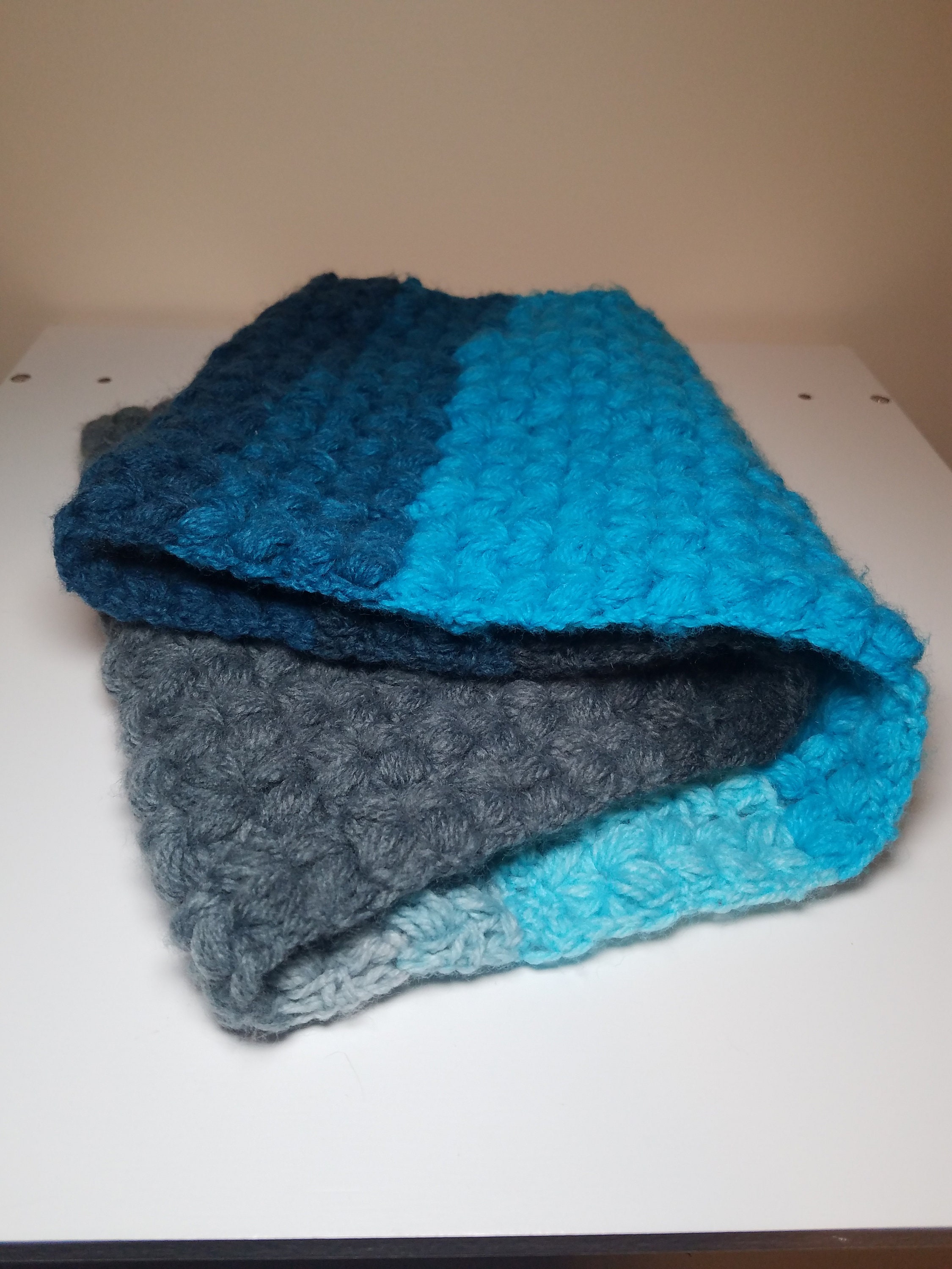 Infinity V-puff Stitch Scarf Crochet Pattern - Digital Download ...