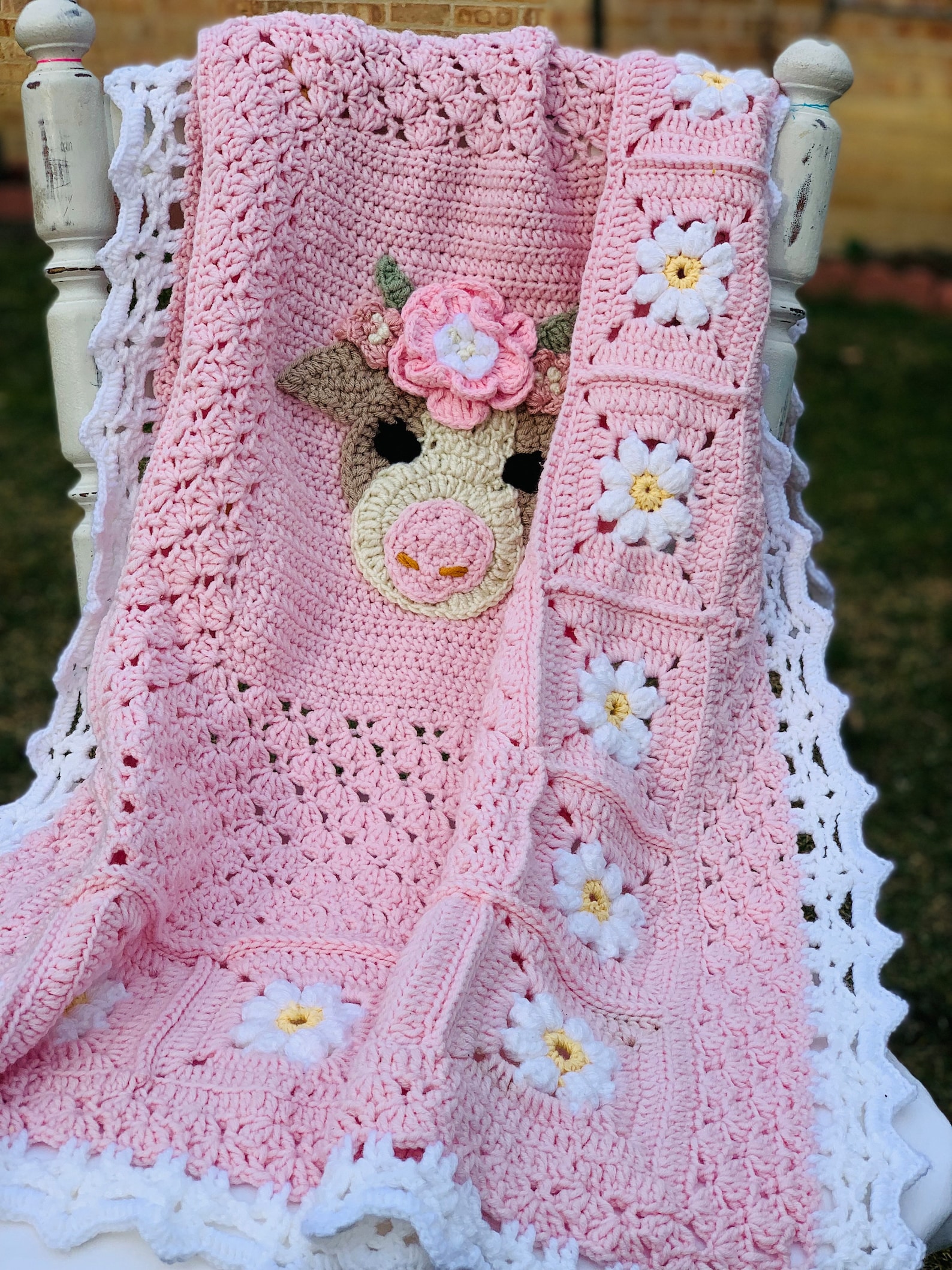 Baby Blanket Charlotte the Cow - Etsy