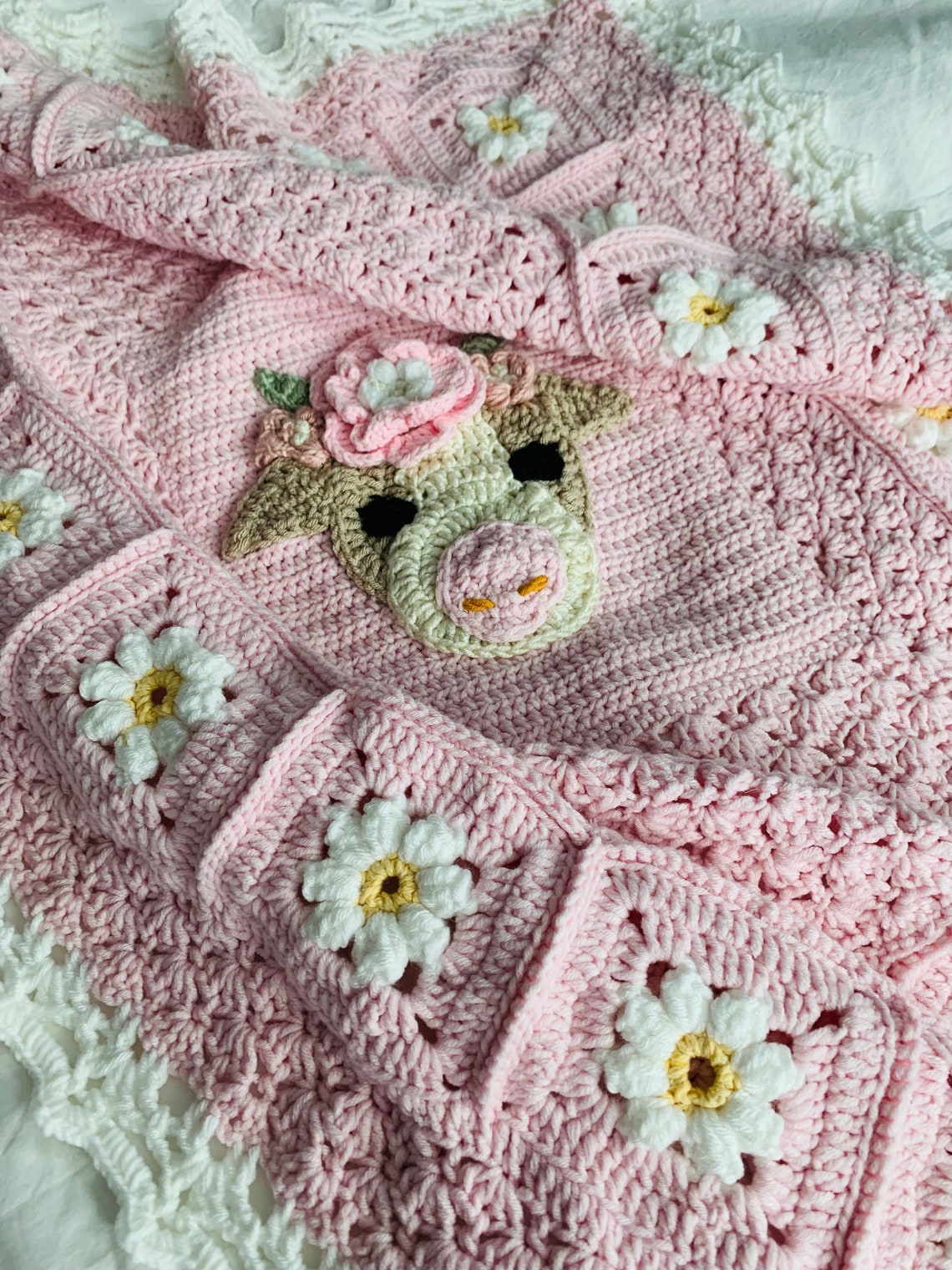 Baby Blanket Charlotte the Cow - Etsy