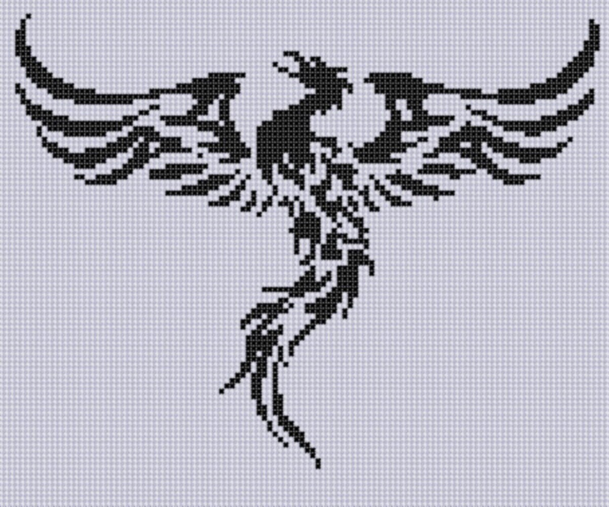 Phoenix 2 Cross Stitch Pattern - Etsy