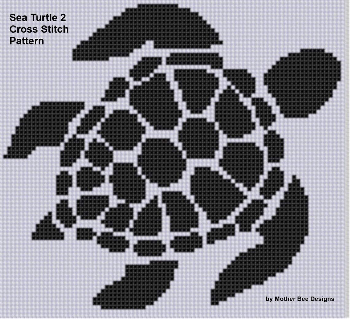 Sea Turtle 3 Cross Stitch Pattern - Etsy