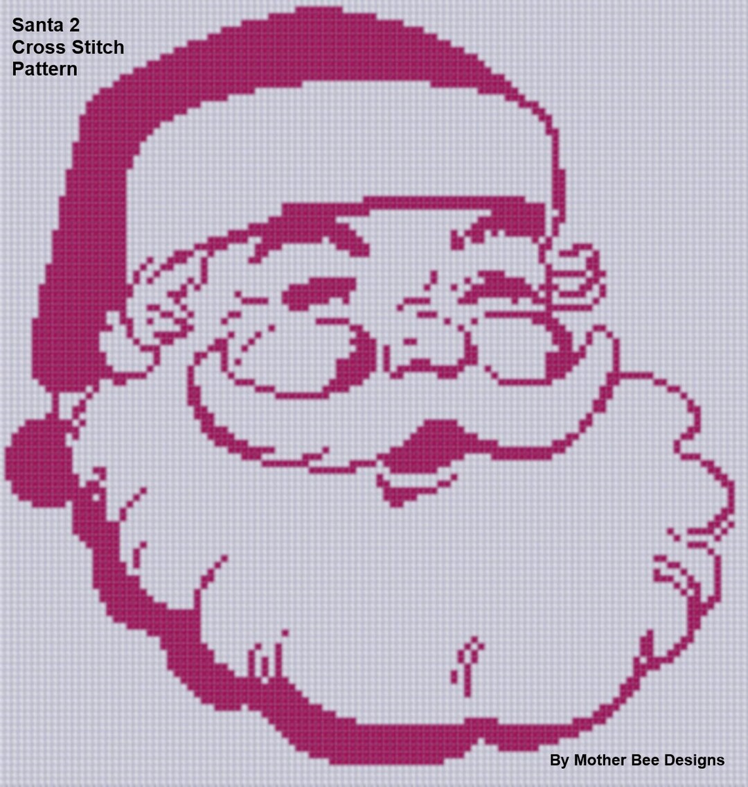 Santa 2 Cross Stitch Pattern - Etsy