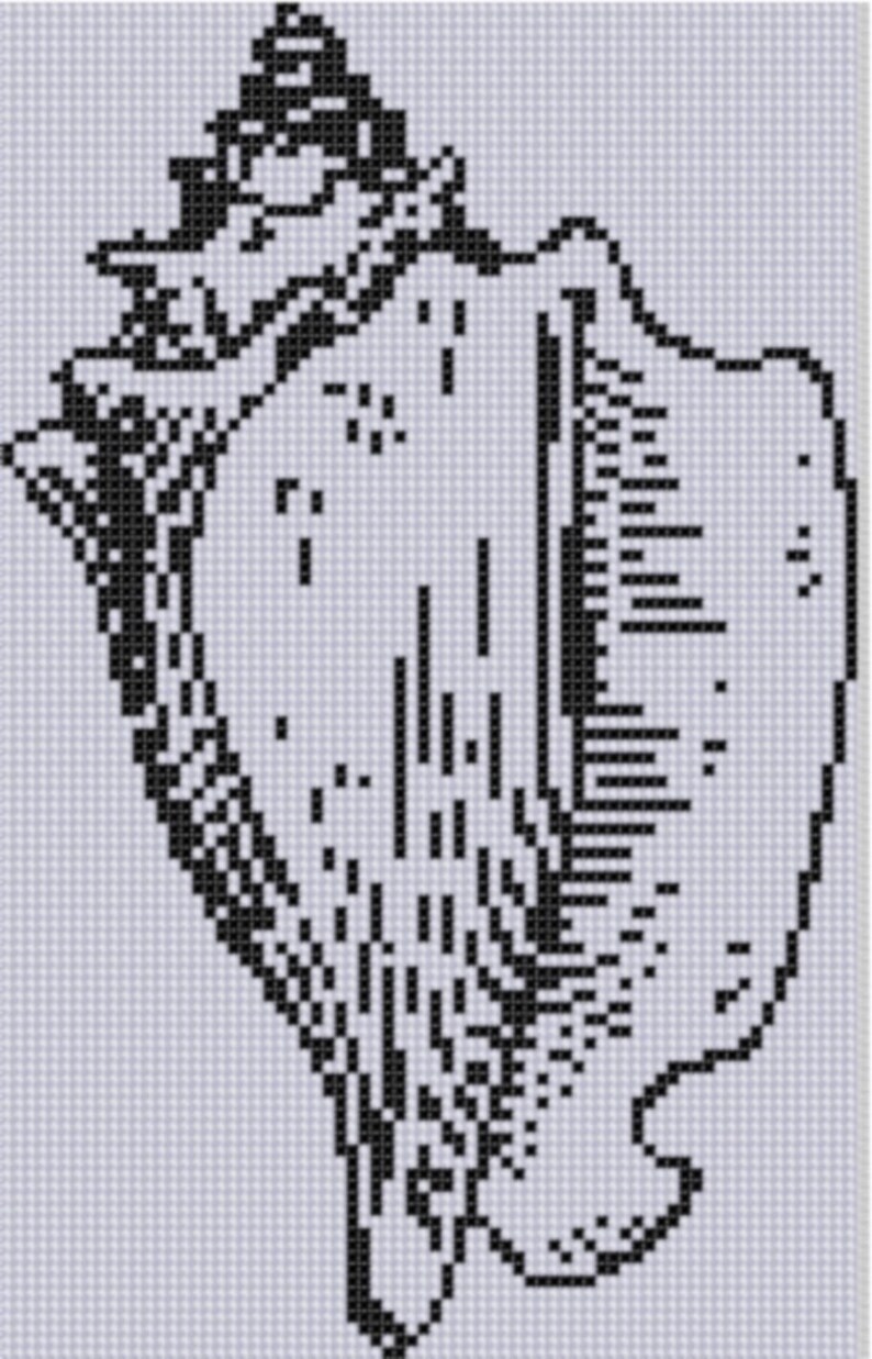 Conch Shell Cross Stitch Pattern - Etsy