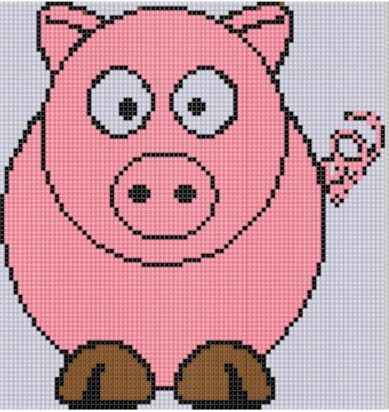 Pig Cross Stitch Pattern - Etsy