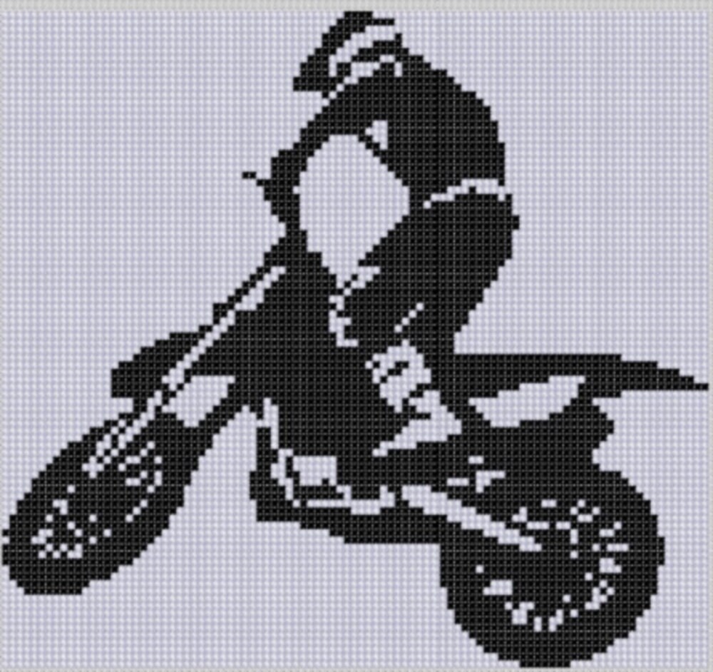 Dirt Bike Cross Stitch Pattern - Etsy