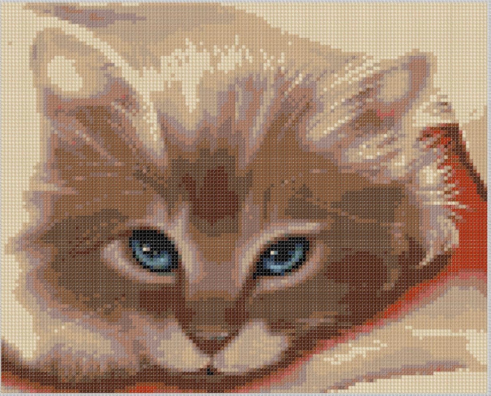 Cat Face Cross Stitch Pattern - Etsy