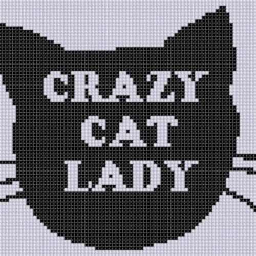 Crazy Cat Lady Cross Stitch Pattern - Etsy