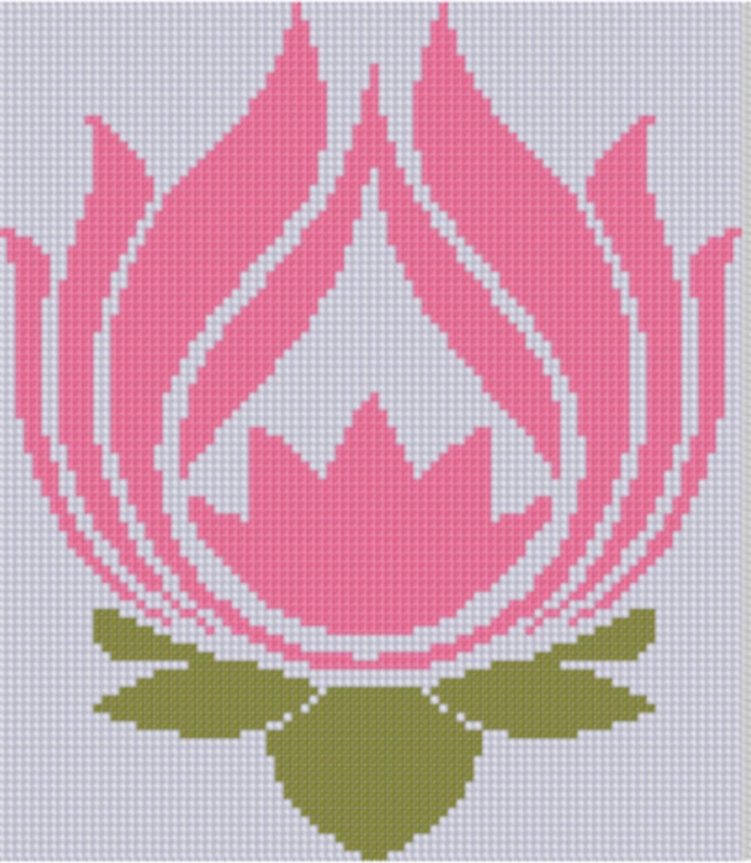 Lotus Flower Cross Stitch Pattern - Etsy