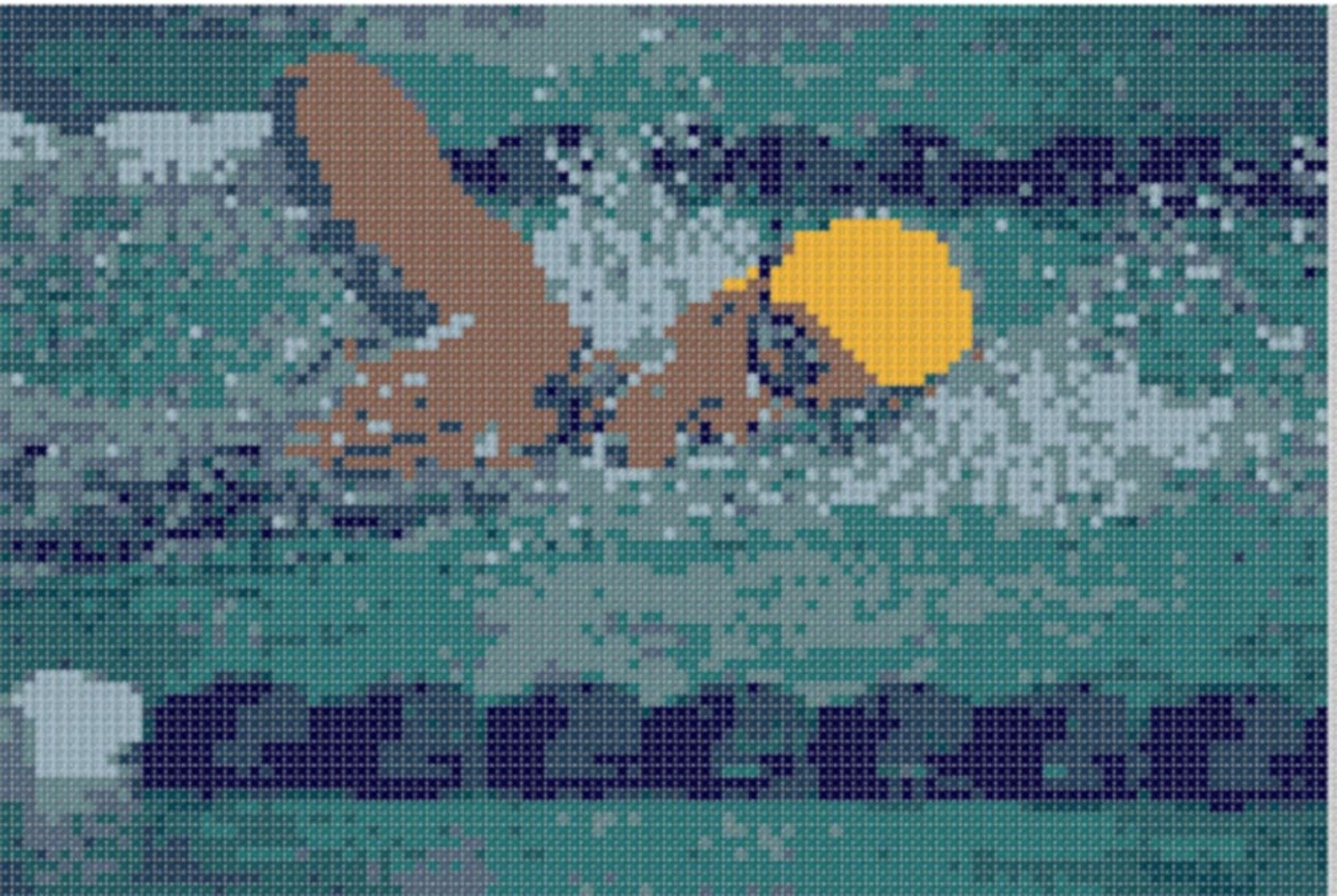 Swimming Cross Stitch Pattern - Etsy