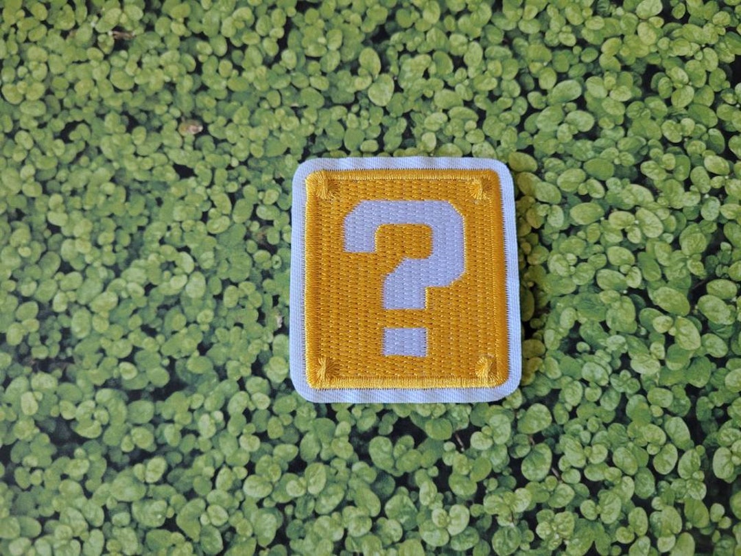 Mario Question Block Iron-on Patch - Etsy