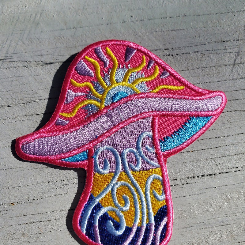 Mushroom Patches Iron On - Etsy