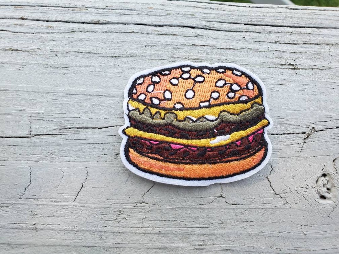 Hamburger | Cheeseburger Iron on Patch - Etsy