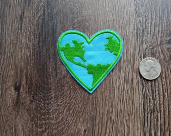 Earth World Planet Earth Day Mother Earth Nature Embroidered Iron on ...