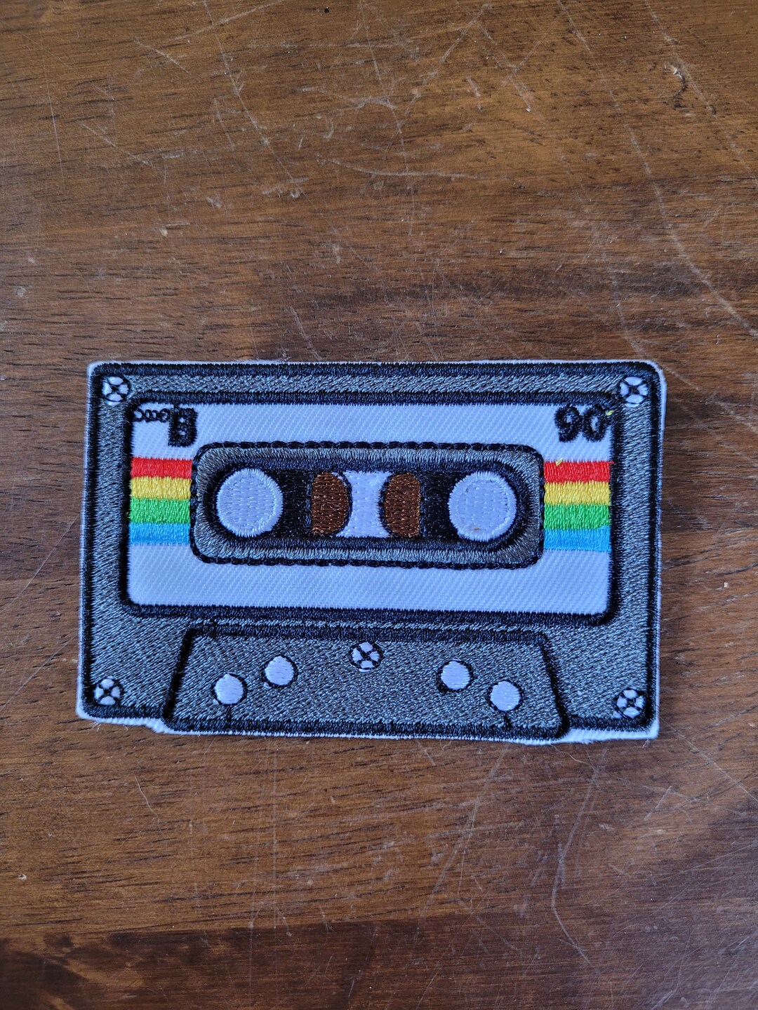 Cassette Tape | Rainbow | 80s and 90s Iron on Patch - Etsy