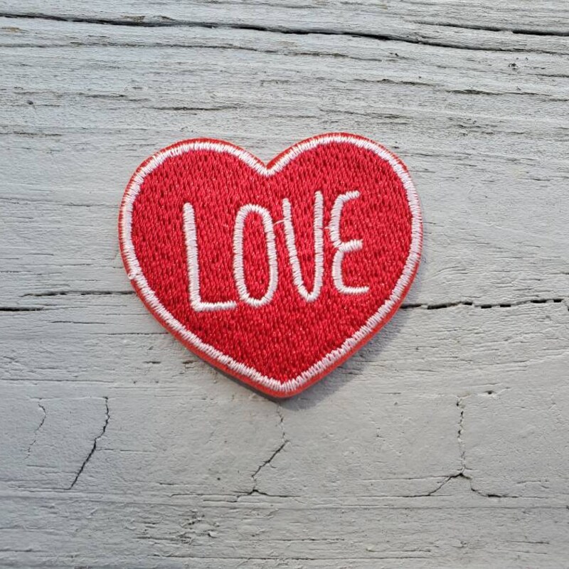 Heart Iron on Patch - Etsy