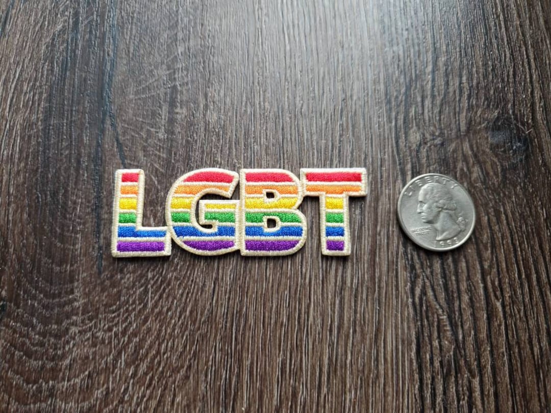 LGBT Rainbow Iron on Patch - Etsy